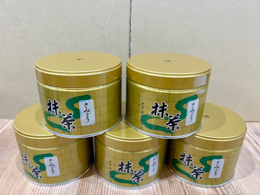 京都宇治抹茶　山政小山園　さみどり150g ×5 MATCHA POWDERED