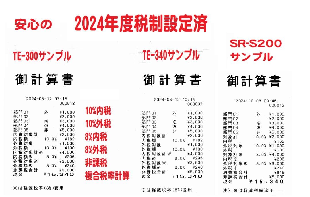 CASIO TE-340-WE レジスターかなめくり機能レジスター4170320