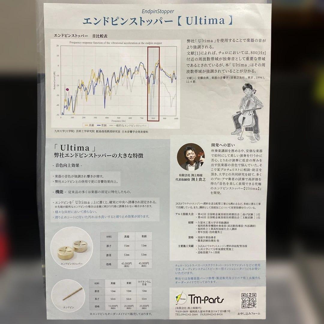 Ultima エンドピンストッパー真鍮製