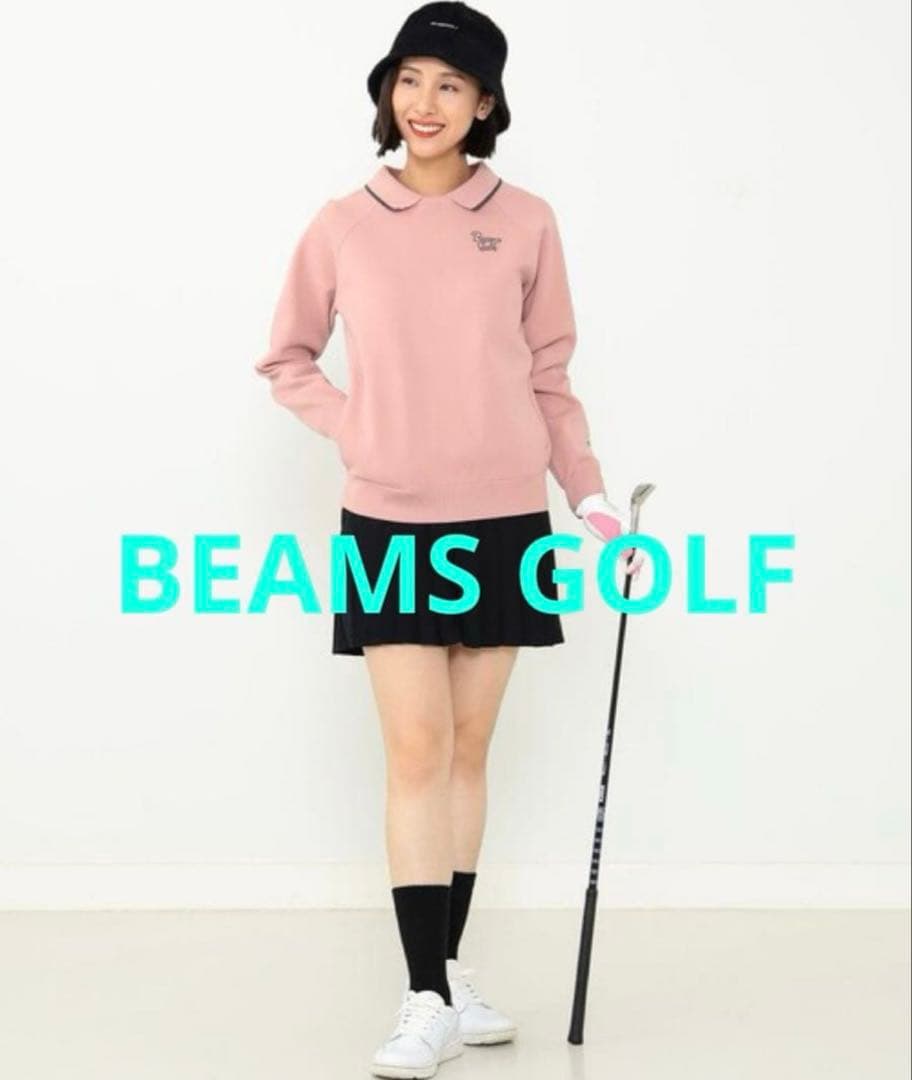 BEAMS GOLF ORANGE LABEL 襟付き ニット プルオーバー