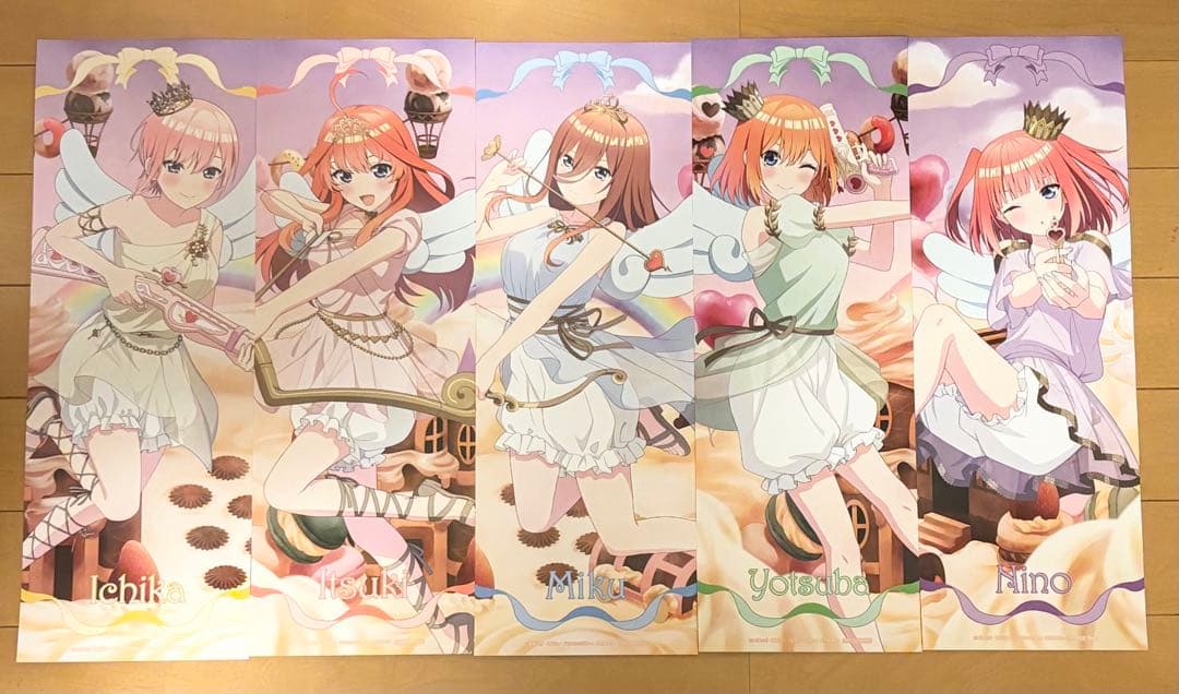 五等分の花嫁 バレンタインバレット BOOKOFF A3裁断ポスター 3コンプ