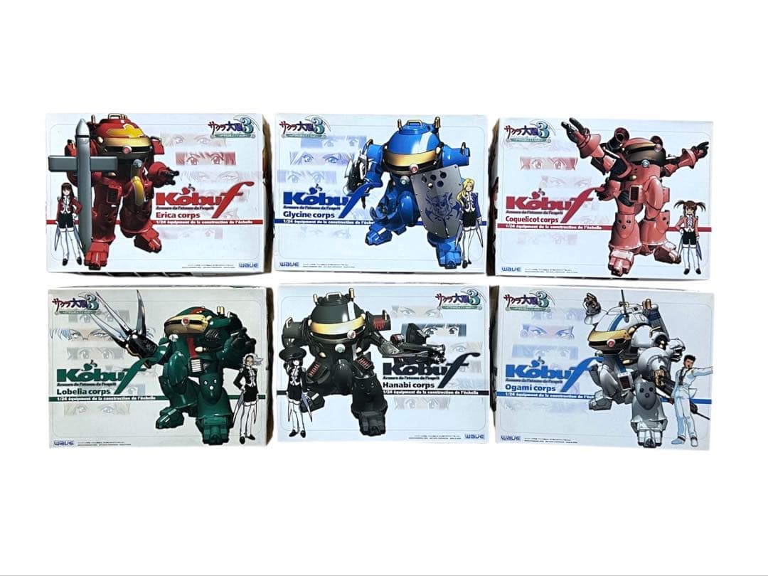 WAVE 1/24 光武F 6種セット サクラ大戦3 未組立品
