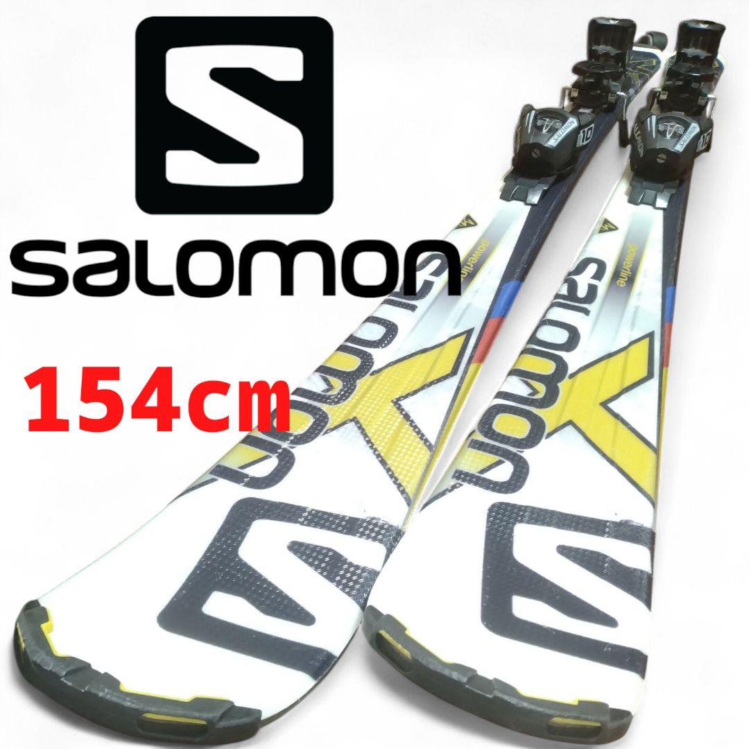 【状態良好☆】154cm　SALOMONスキー板セット♪　送料無料！