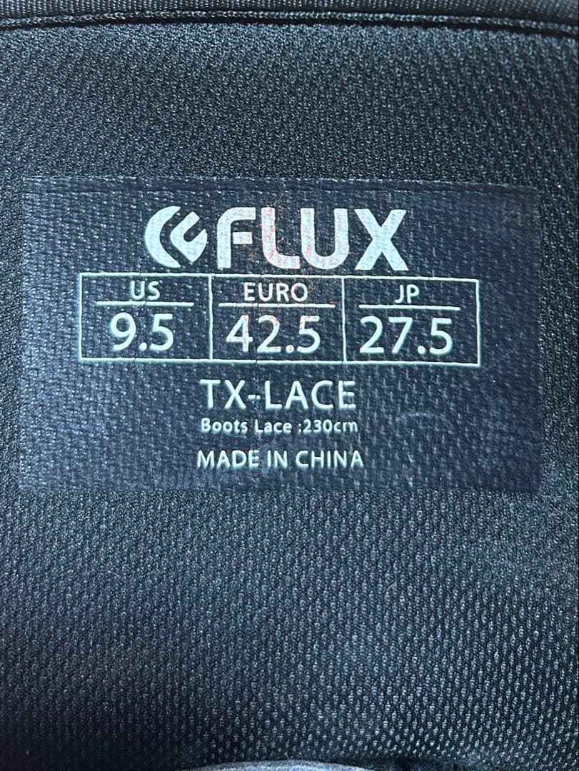 FLUX TX-LACE 27.5 スノーボードブーツ　フラックス
