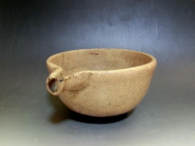 片口■古い時代物の古萩片口 古い酒器 経年貫入 茶器 古美術 時代物骨董 希少■