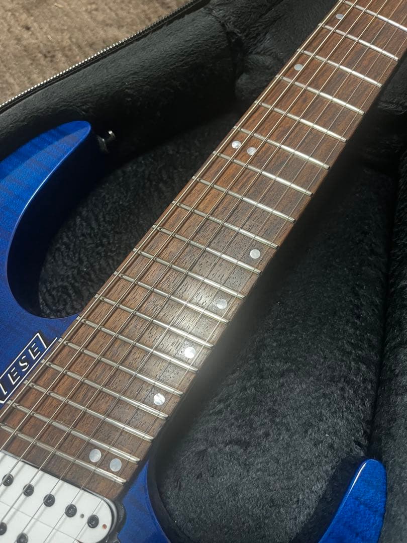 Kiesel CL7 Sapphire Blue フレイムメイプル 7弦 Mod