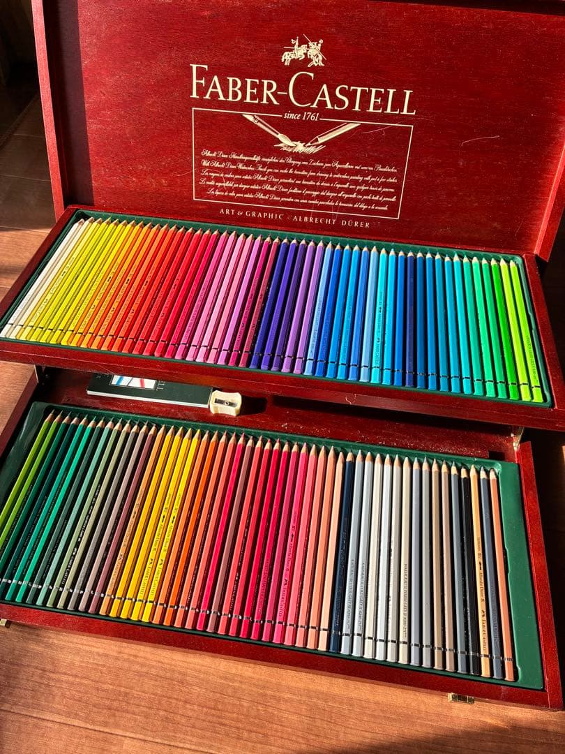 美品Faber-Castell 水彩色鉛筆 100本セット