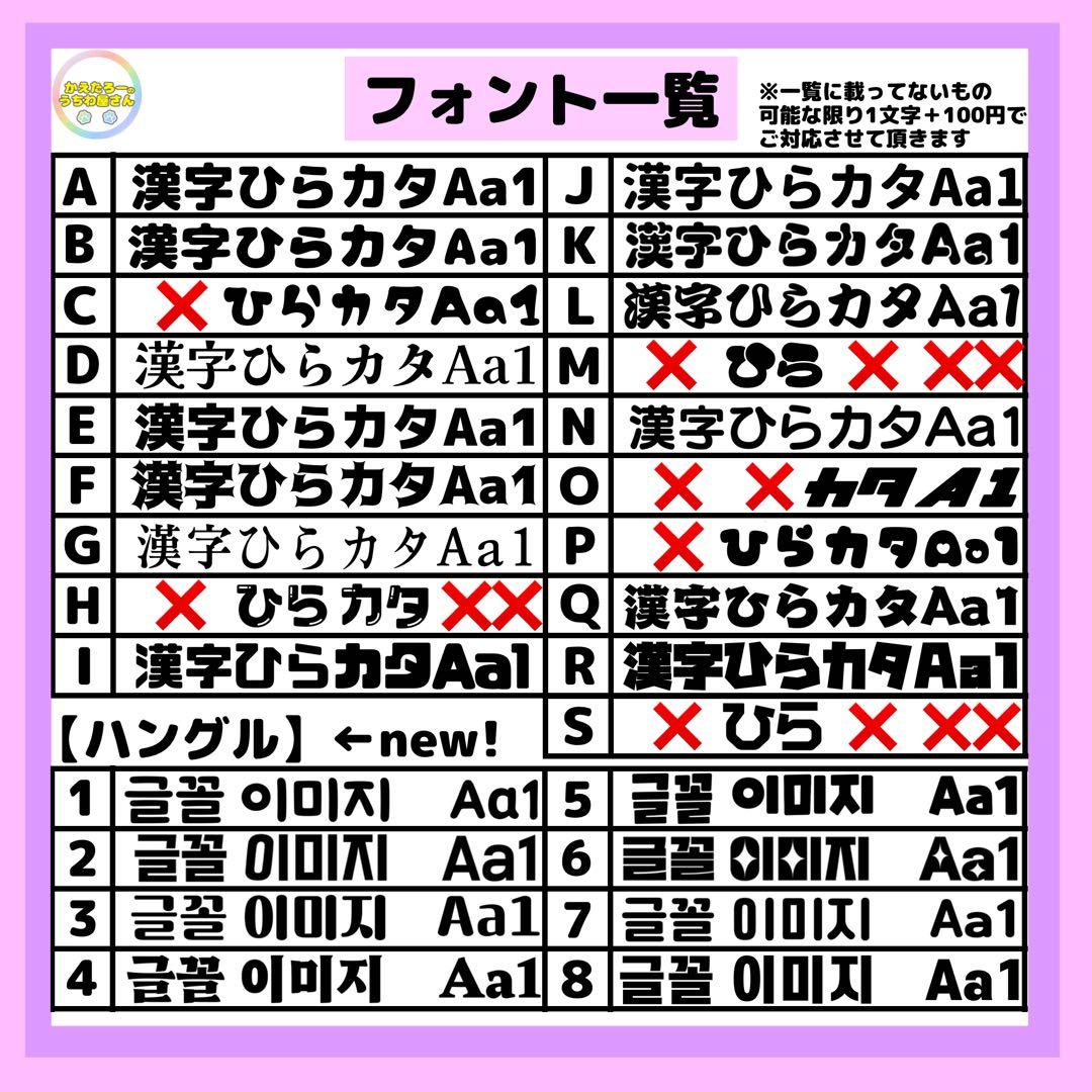 うちわ文字　うちわ屋さん　オーダー　文字パネル　ネームボード　ファンサ　団扇文字