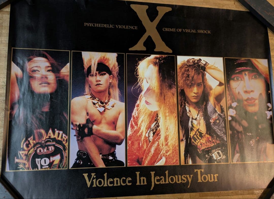 Xバンド ポスター 5点セット TAIJI XJAPAN YOSHIKI 当時物