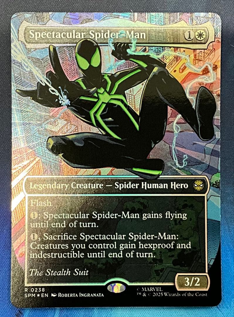 Spectacular Spider-Man テクスチャーfoil BLACK