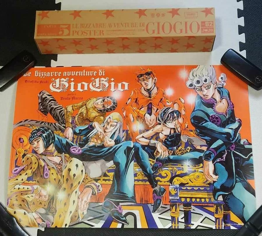 ジョジョ展 ポスター 5部 黄金の風GIOGIO 荒木飛呂彦 ジョルノ フーゴ
