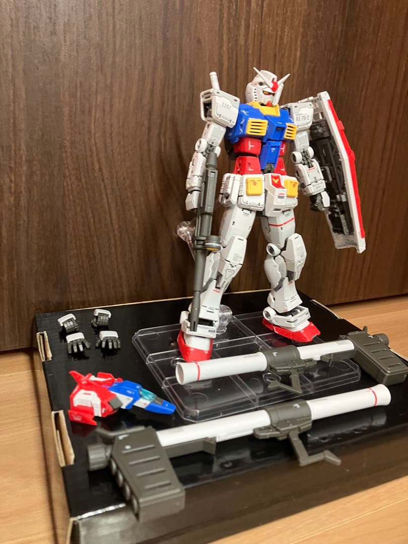 全塗装　RG RX-78-2 ガンダムver2.0 最終決戦仕様　アムロ付き