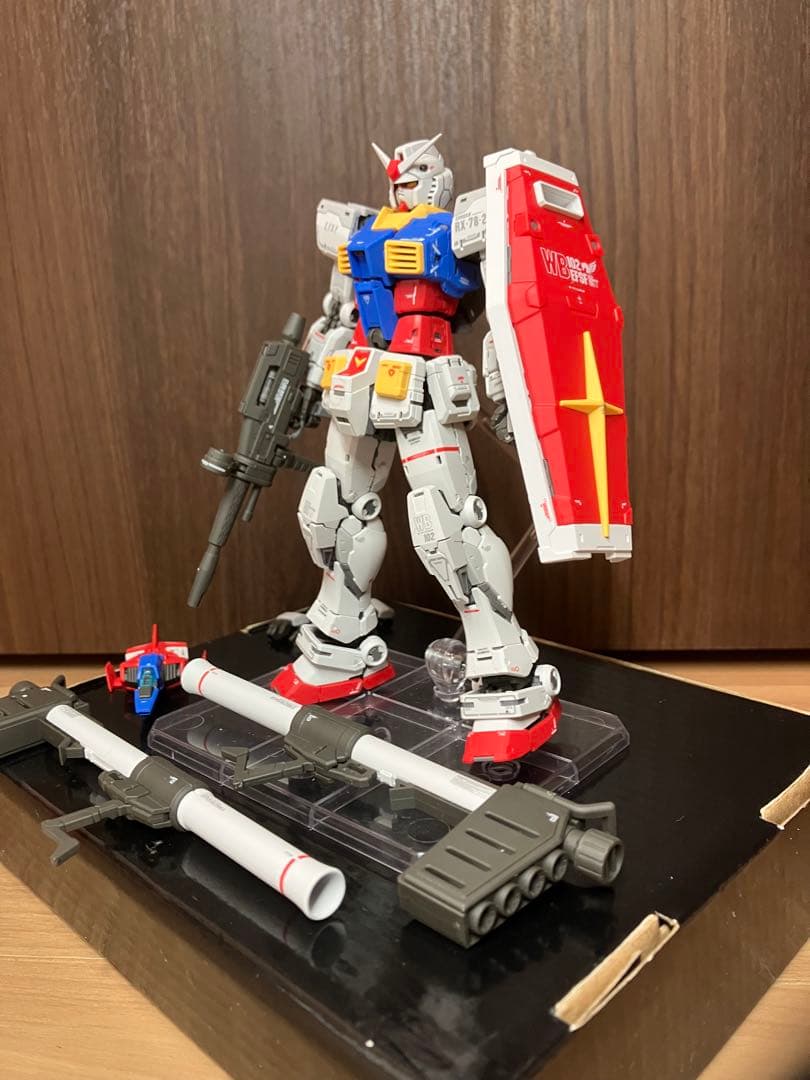 全塗装　RG RX-78-2 ガンダムver2.0 最終決戦仕様　アムロ付き