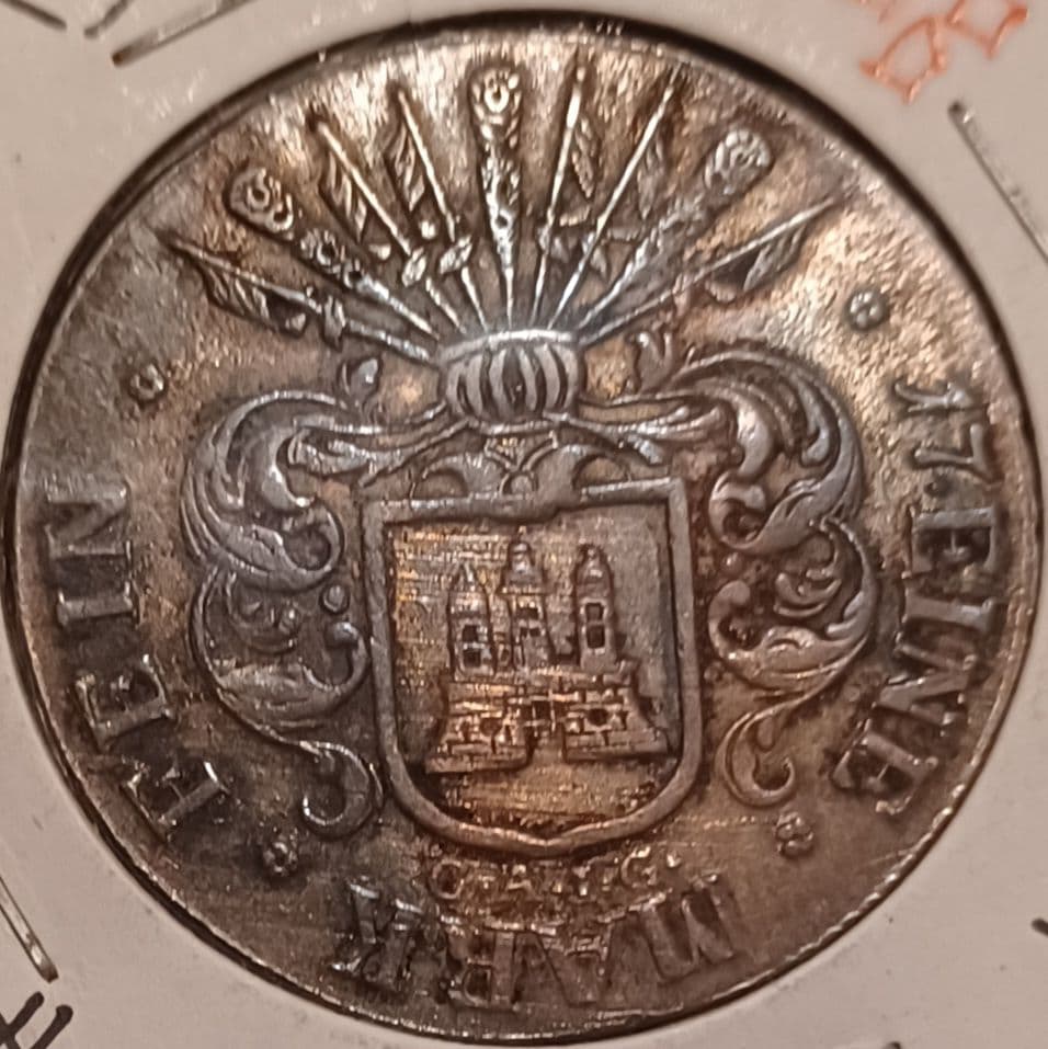 1809年(217年前)ドイツ(自由ハンザ都市ハンブルク) 32シリンゲ銀貨