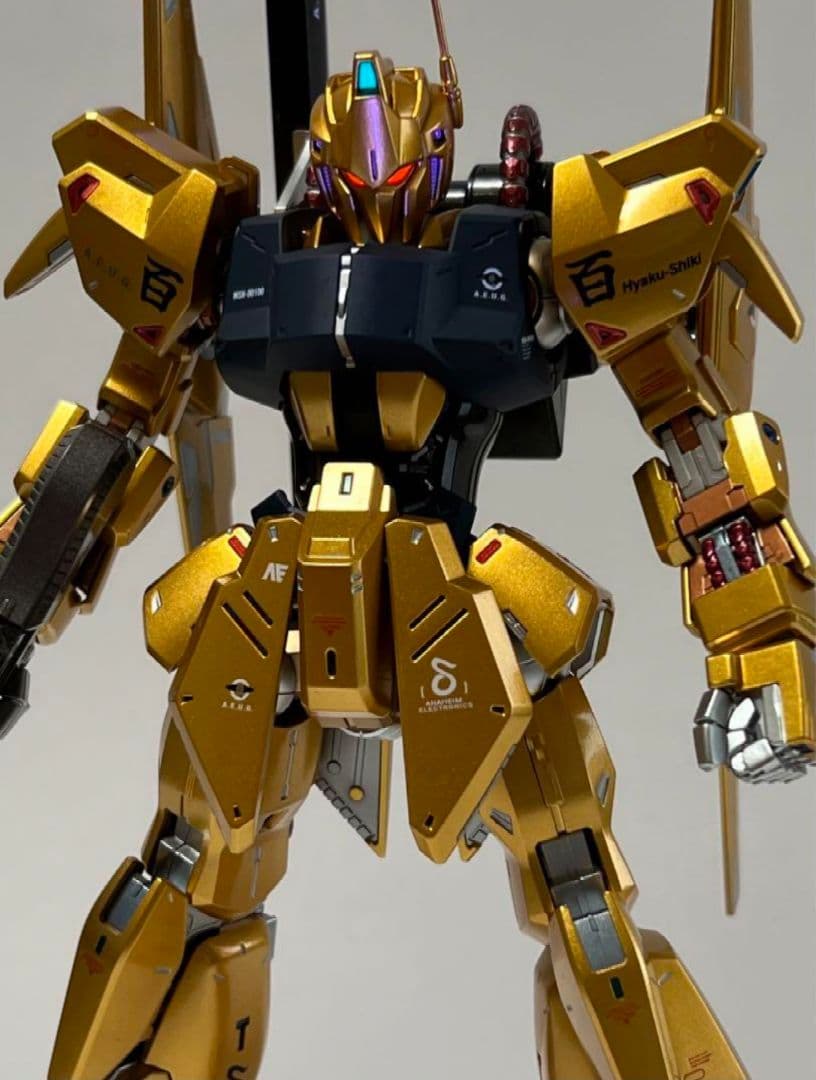 MG百式1/100スケールVer.2.0塗装完成品(一部発光有り)オマケ付き