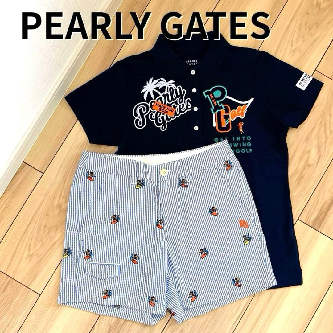 PEARLY GATES ポロシャツ パンツ セット レディース サイズ0春夏