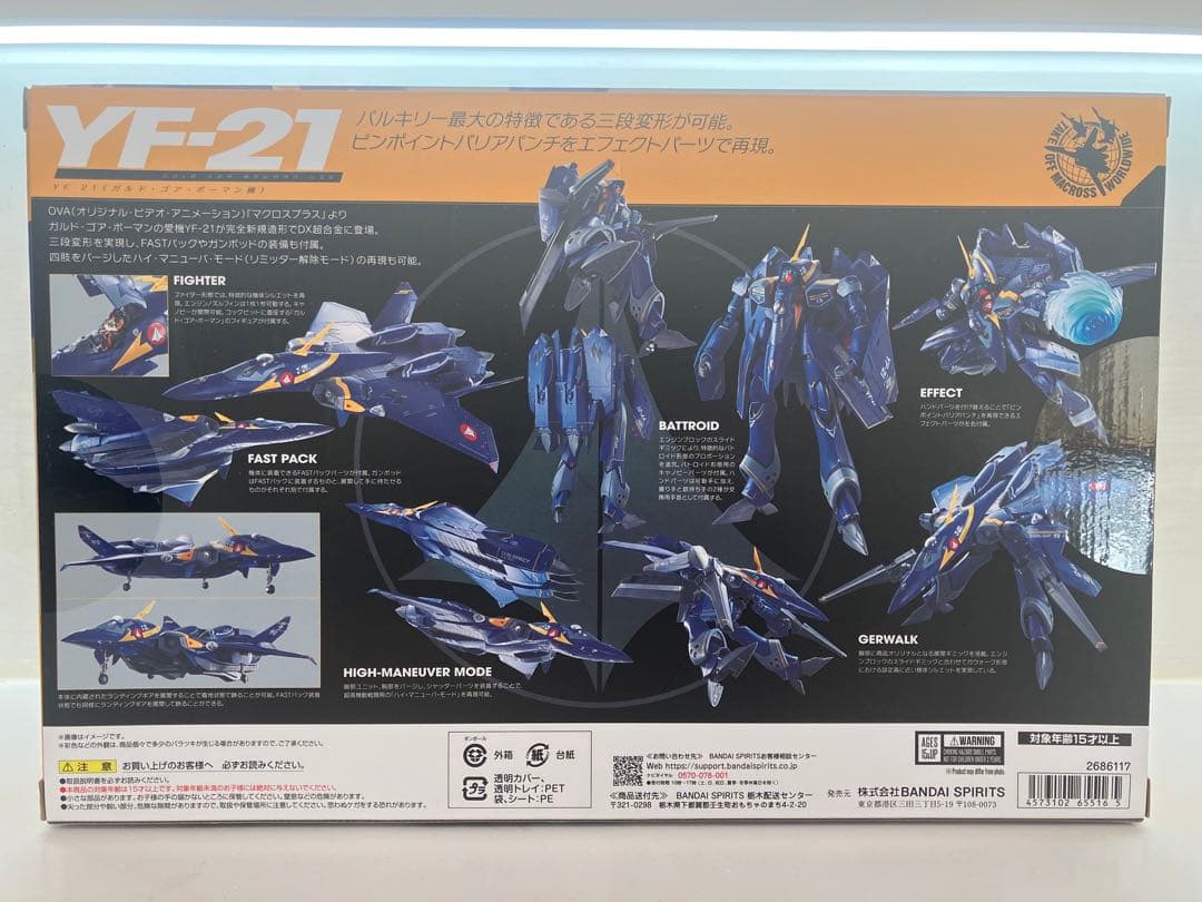DX超合金 YF-21(ガルド・ゴア・ボーマン機) 「マクロスプラス」