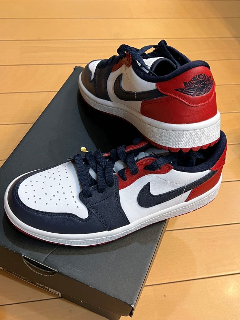 Nike Air Jordan 1 Low ホワイト/ネイビー/レッド
