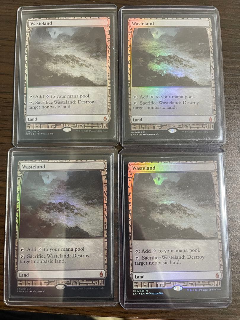 MTG 不毛の大地 EXP foil 4枚セット