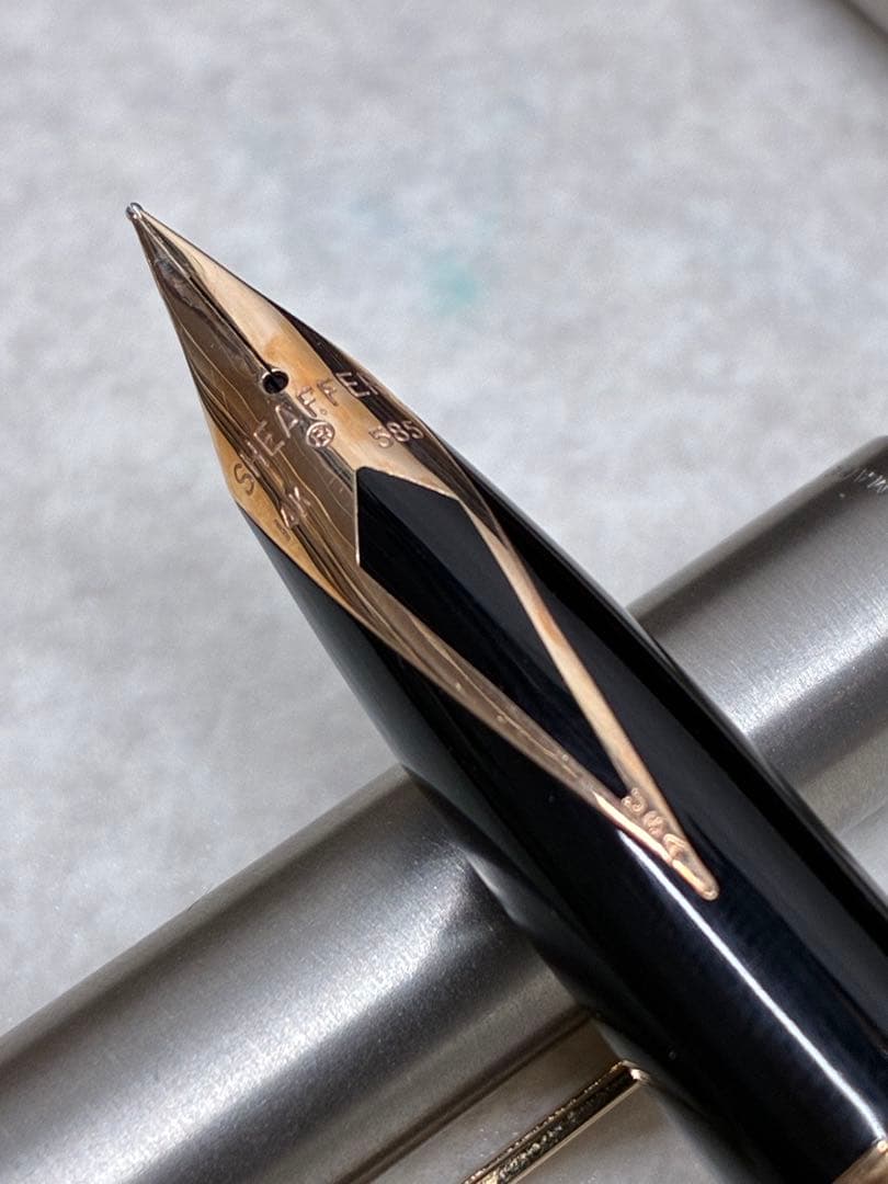 美品 SHEAFFER TARGA 万年筆 シェーファー 14K 585 F