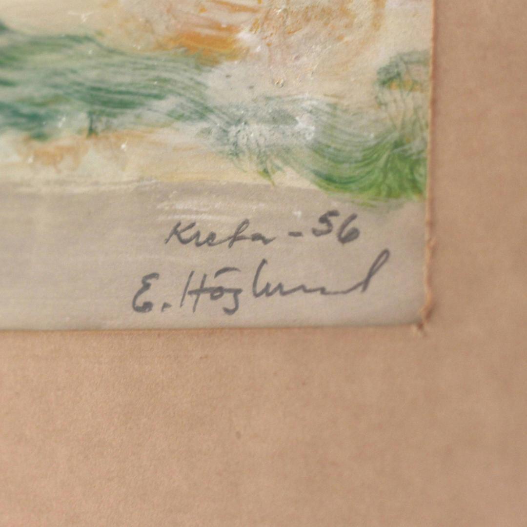 【一点物・超貴重】Erik Hoglund　エリックホグラン　油彩画　北欧アート