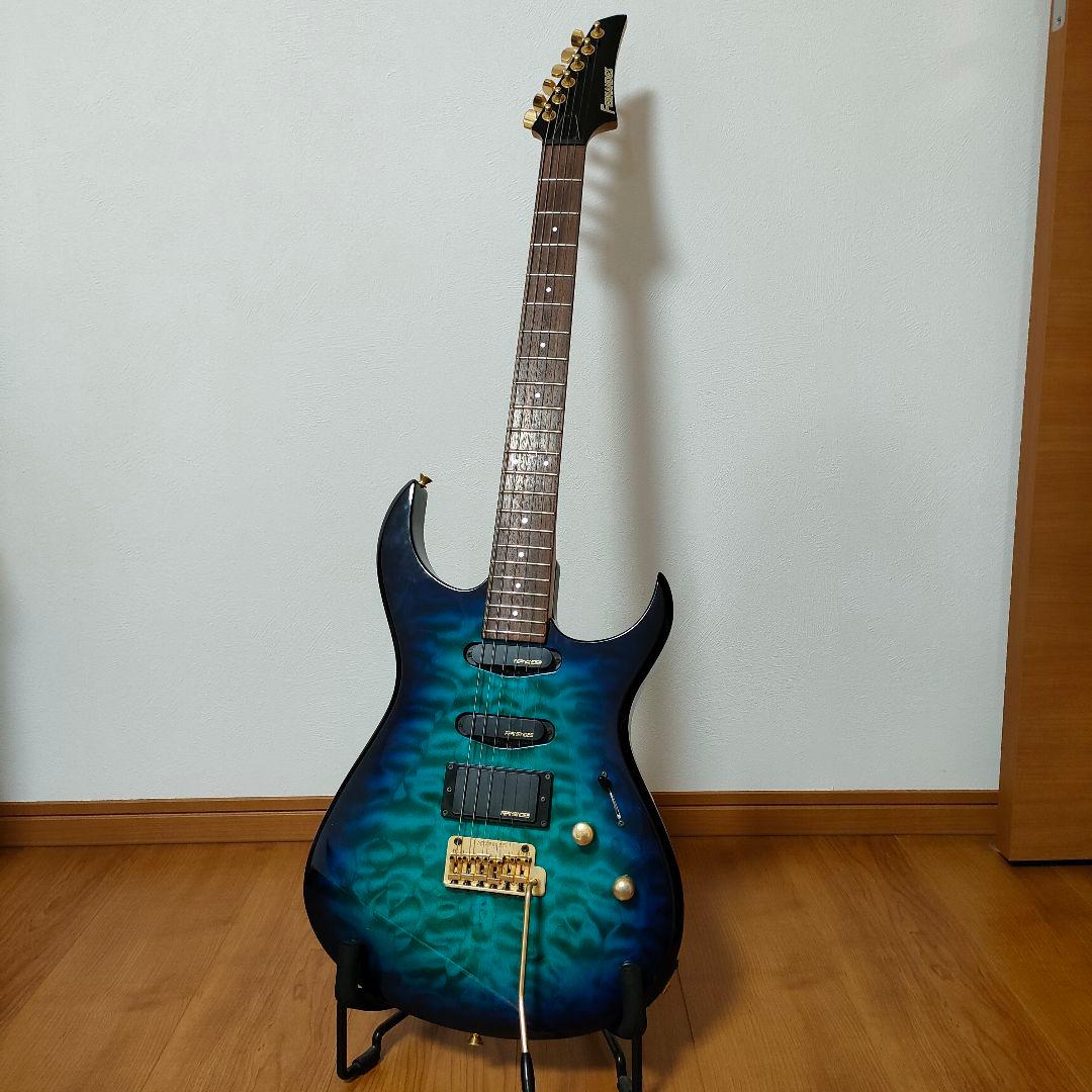 FERNANDES FGZ-420 キルテッド 杢目 ブルー