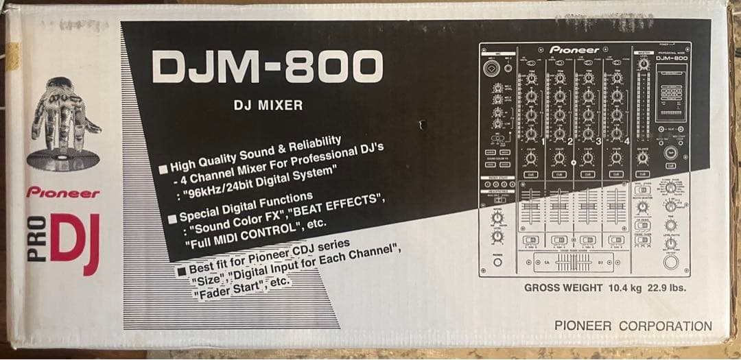 2006年製Pioneer DJM-800 DJミキサー