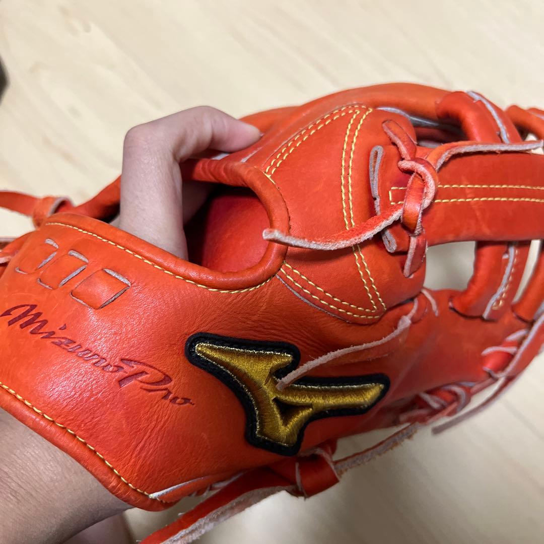 Mizuno Pro オレンジ グローブ