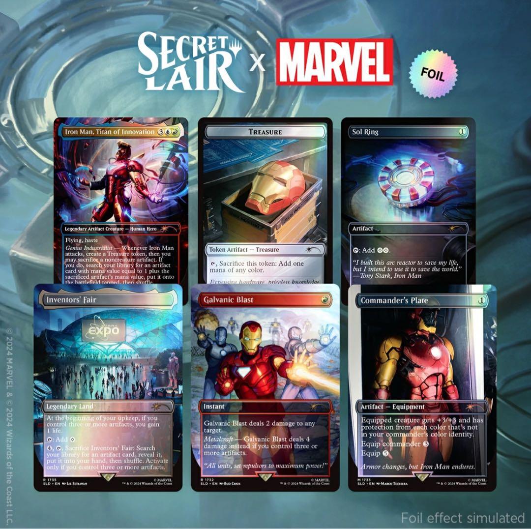 MTG Secret Lair Marvel Iron Man Foil版 ①
