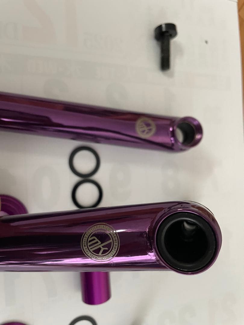 自転車本体 MankindJusticeCranks purple 2.5PC175mm