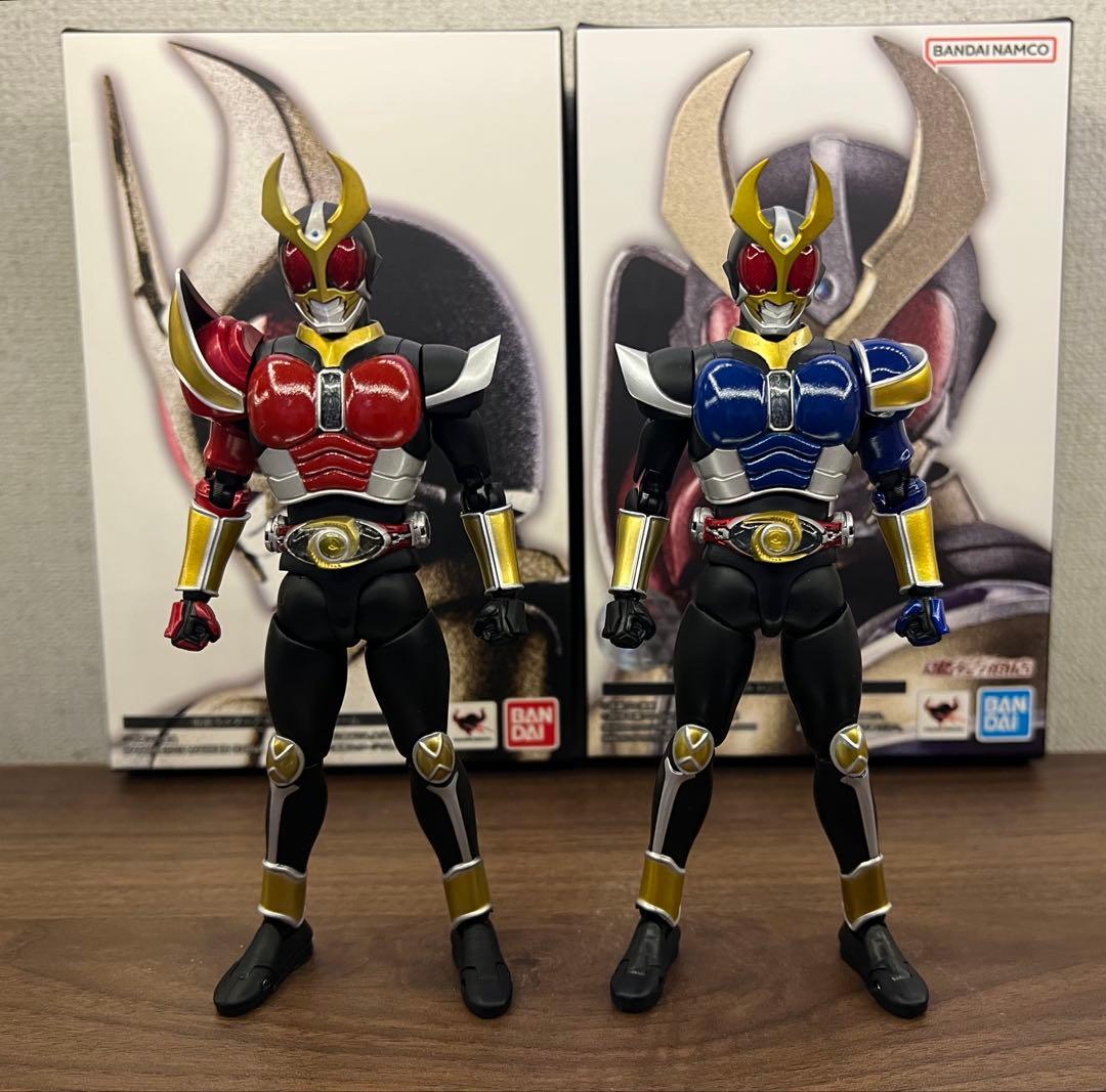 【塗装品】真骨彫製法 仮面ライダーアギト フレイムフォーム&ストームフォーム