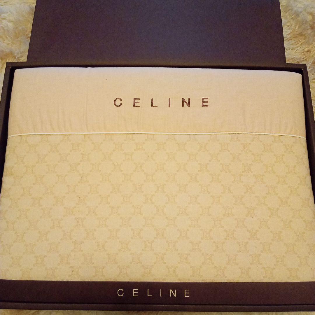 新品未使用品　CELINE　セリーヌ　マカダム柄　肌掛け布団　西川産業