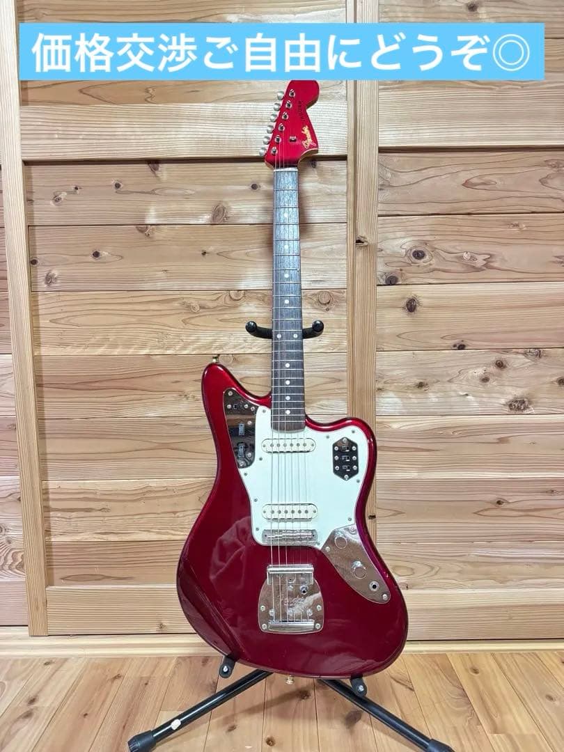 【動作確認済】Fender Japan ジャガー/ レッド/マッチングヘッド