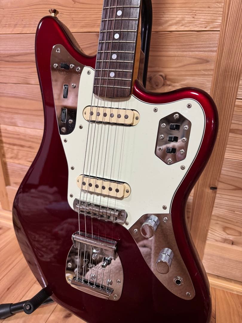 【動作確認済】Fender Japan ジャガー/ レッド/マッチングヘッド