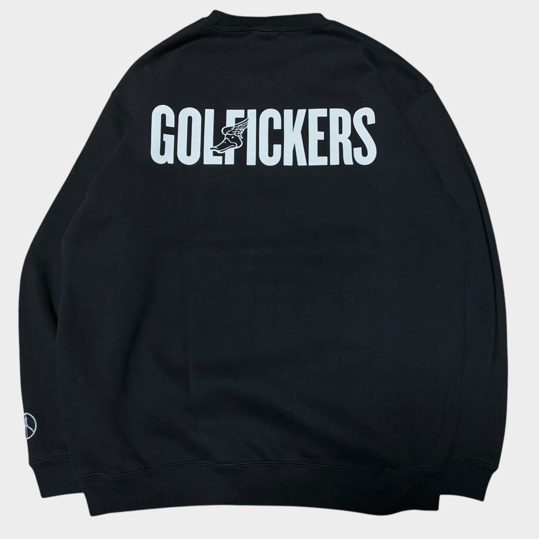 Golfickers G-QUACK SWEAT 両面プリント XL ブラック