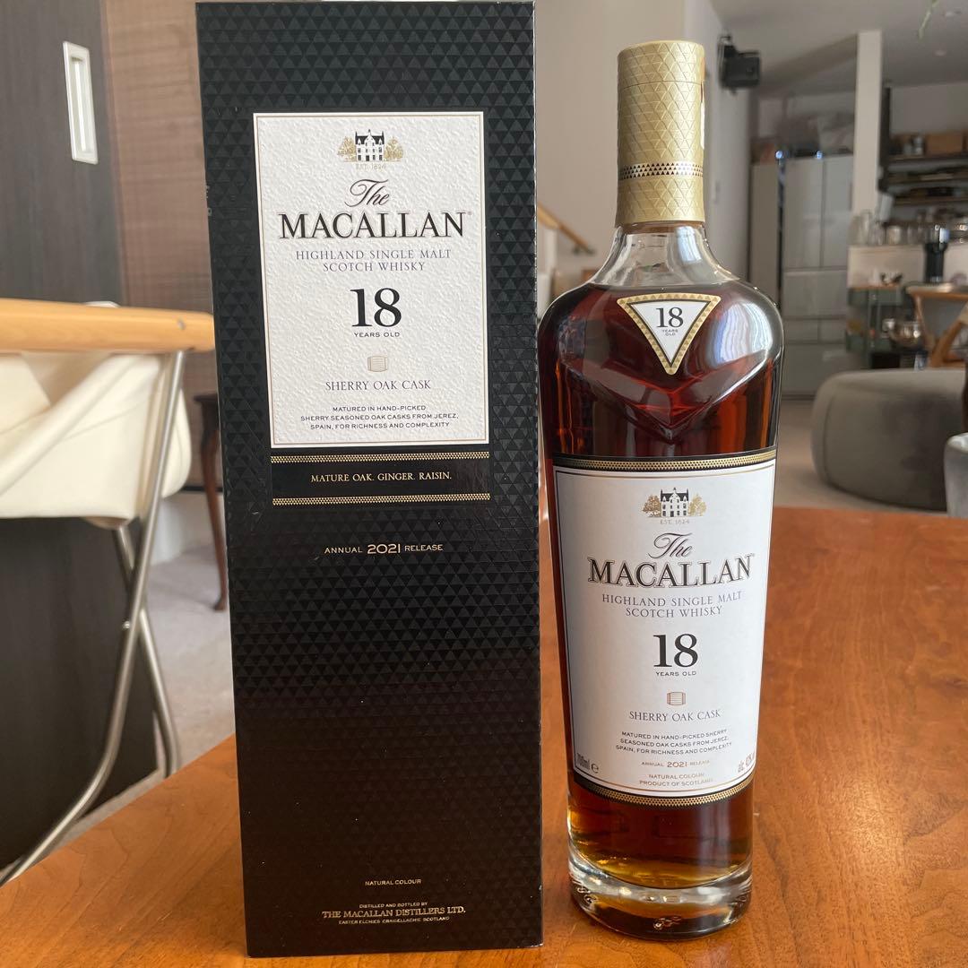 The Macallan 18年 シェリーオークカスク 2021年リリース