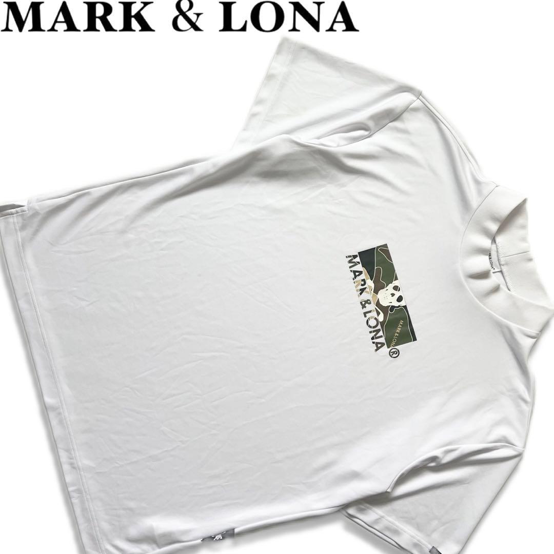MARK&LONA マークアンドロナ　モックネック　半袖シャツ　ロゴ　XL 50