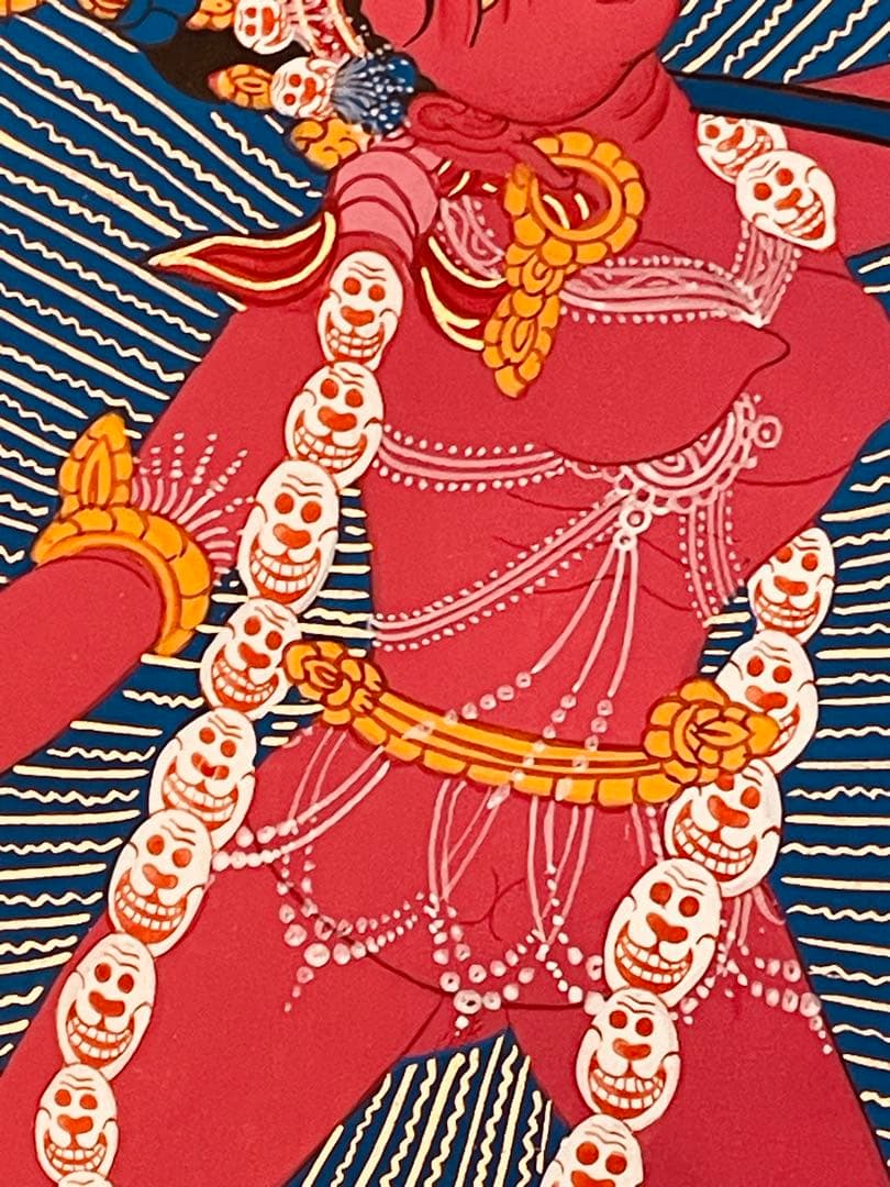 肉筆画 手描き仏画 ヴァジュラヨーギニー Vajrayogini ヨギニ タンカ