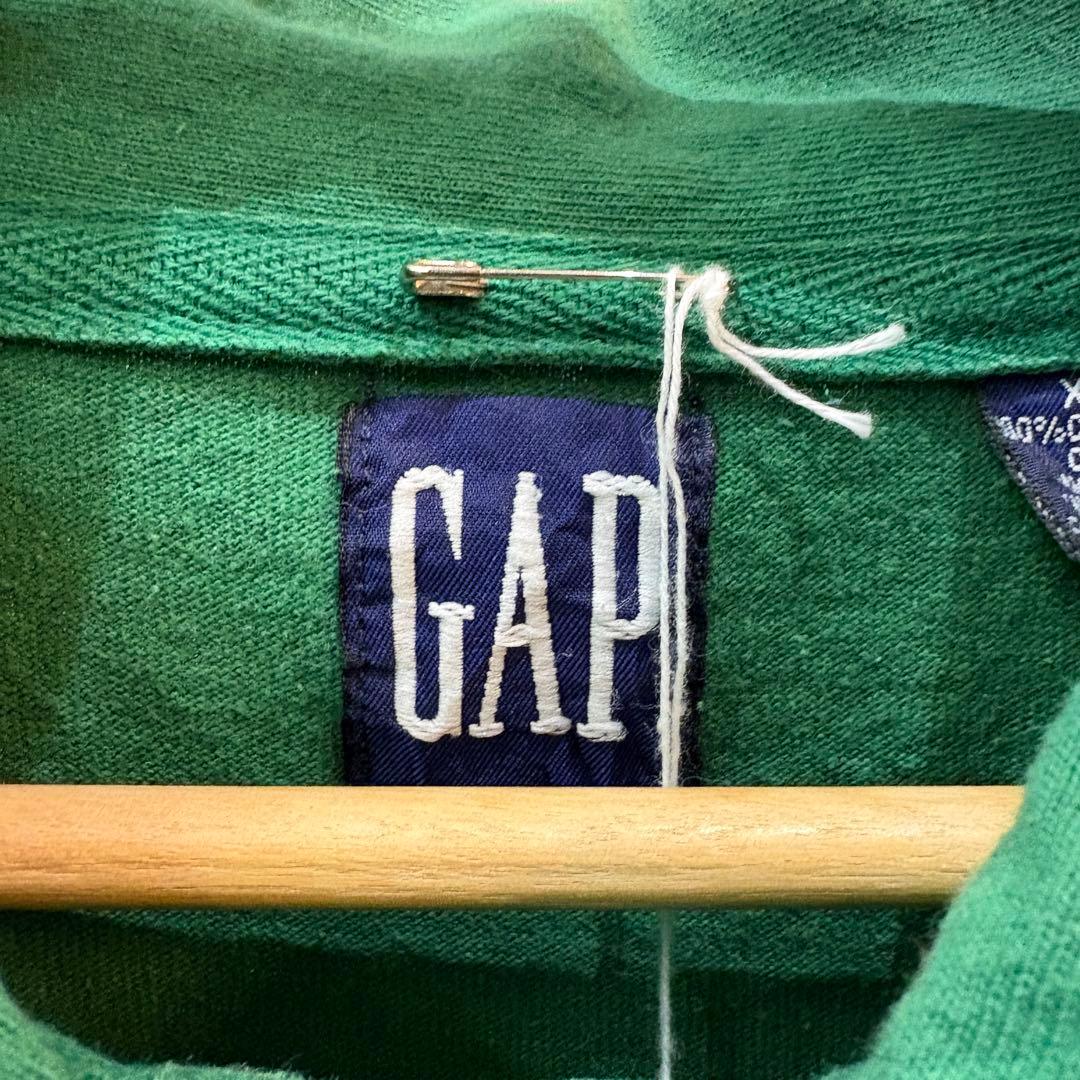 90s OLD GAP ラガーシャツ オールドギャップ ポロシャツ 長袖