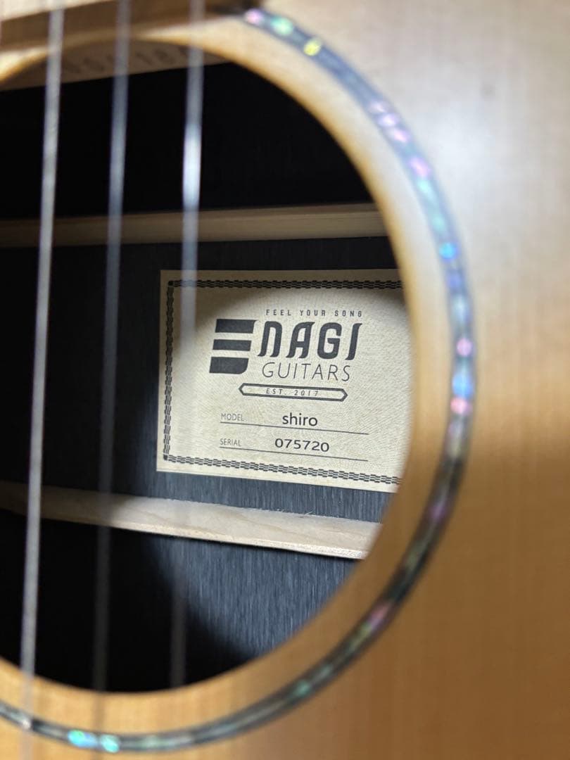 Nagi Guitars shiro アコースティックギター　ケースおまけ付き