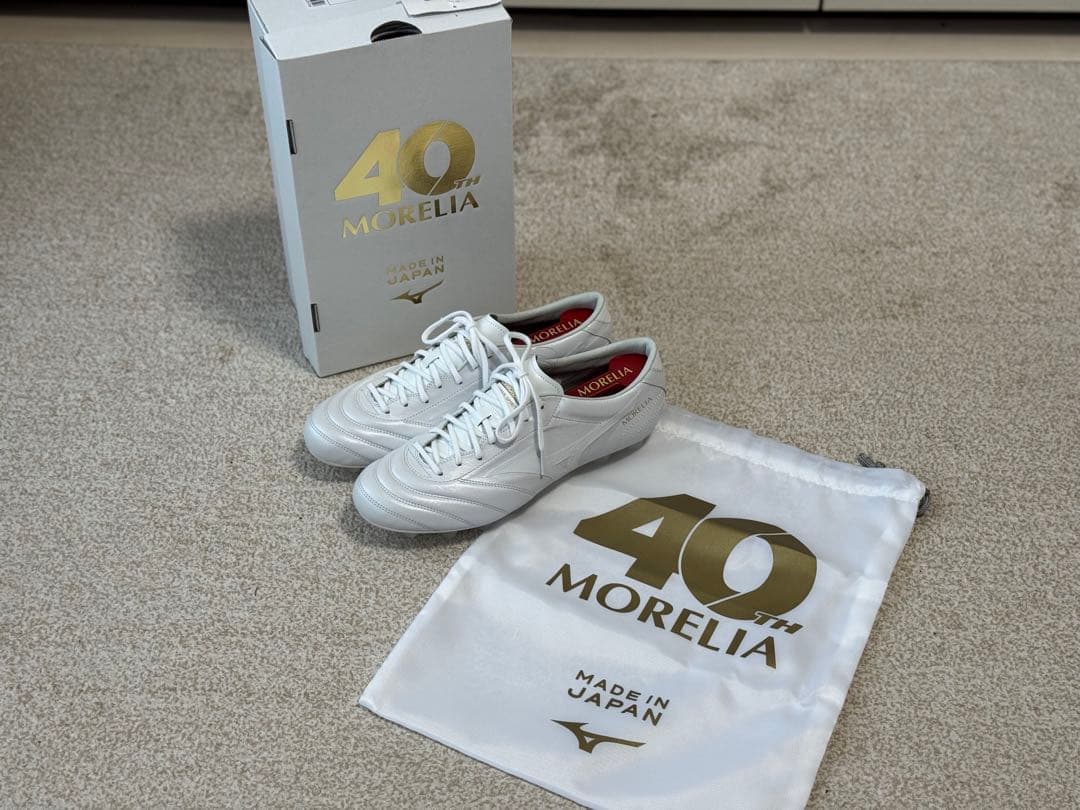 MORELIA サッカーシューズ 40周年記念モデル ホワイト