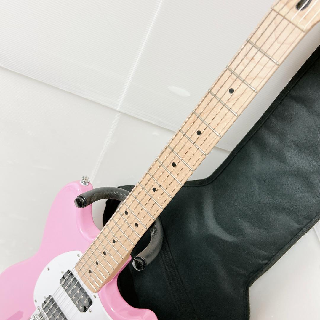 美品 Squier スクワイヤー Mustang ムスタング ピンク ケース付き