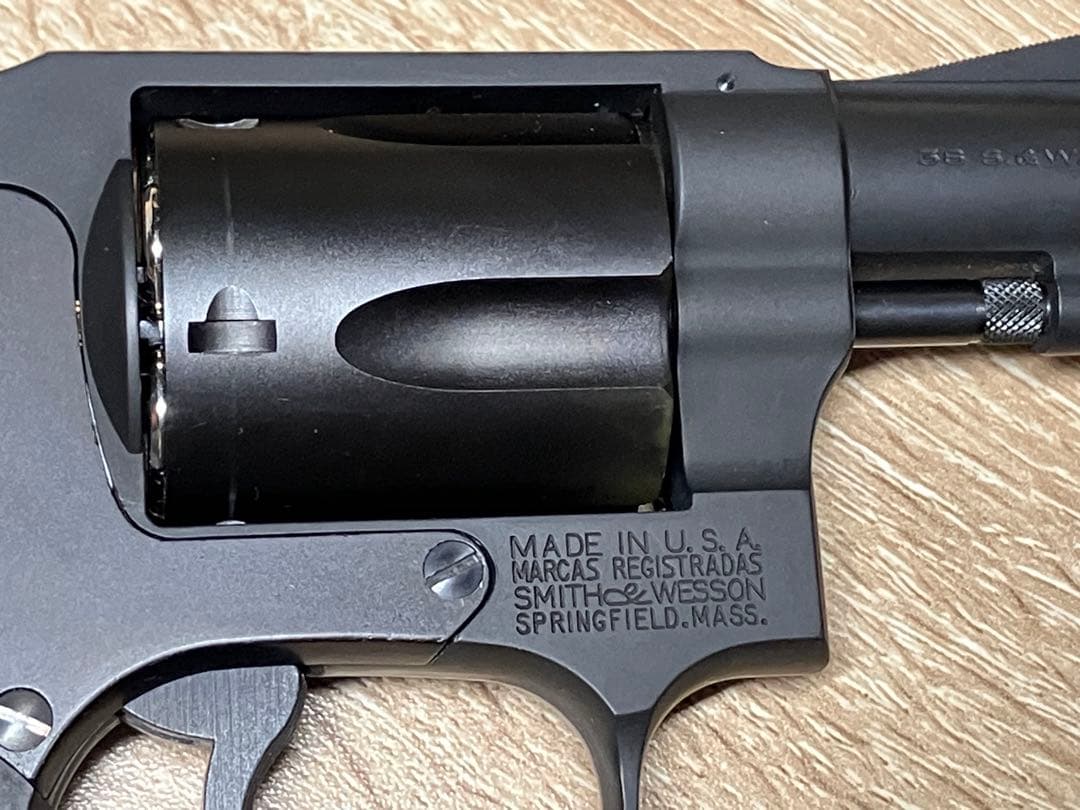 タナカワークス S&W M49 Early HW ガスガン 木製グリップ付き