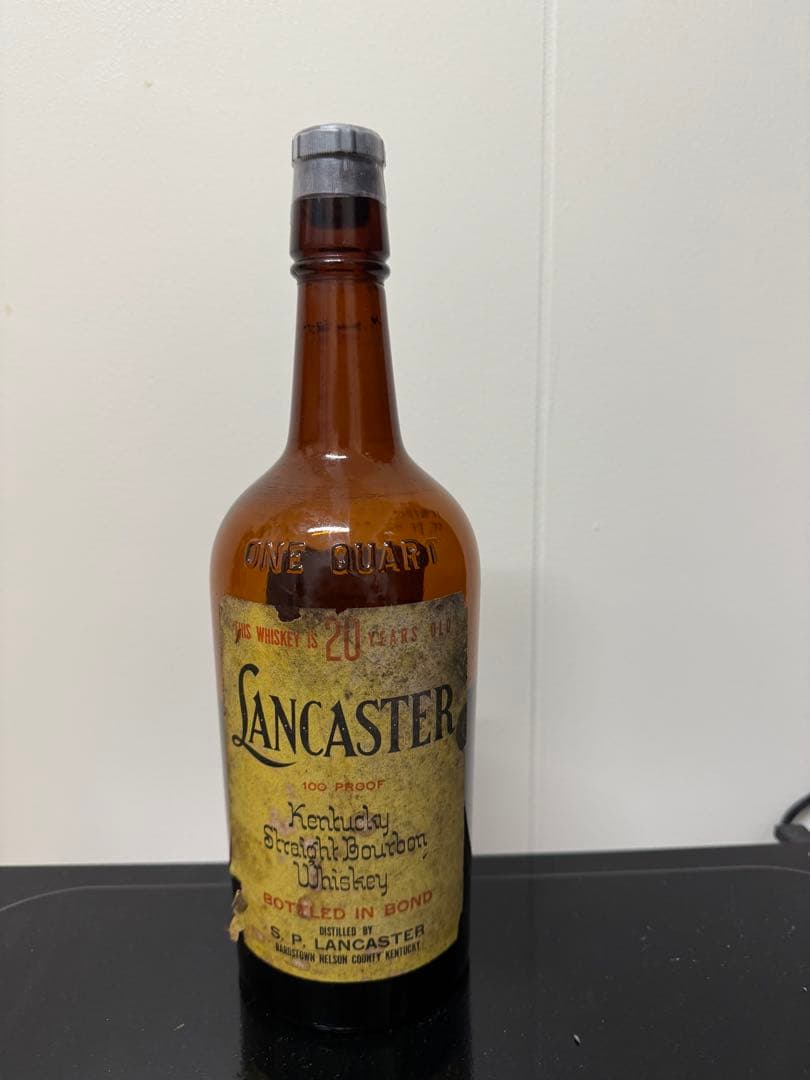 Lancaster ケンタッキーバーボン20年 空き瓶