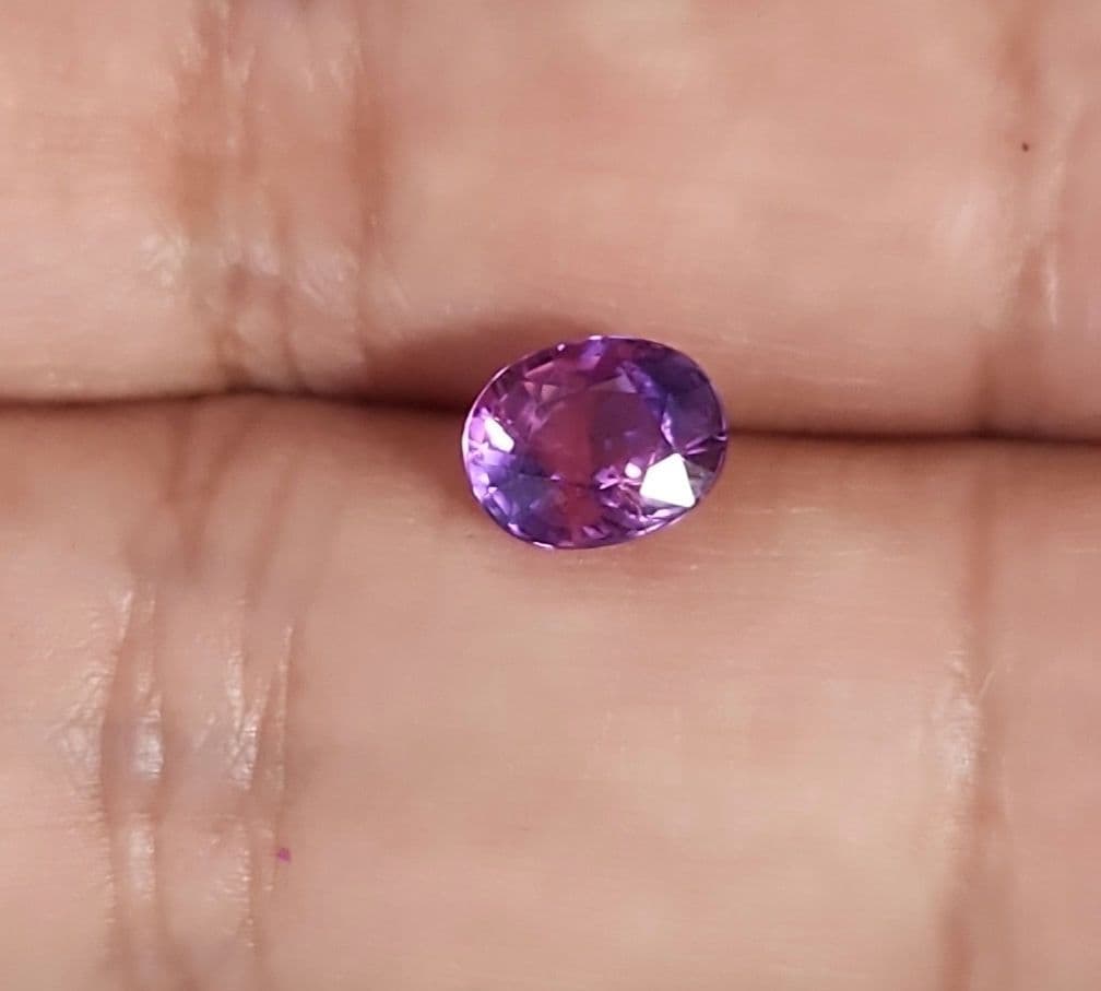 天然非加熱ピンクパープルサファイア 1.262ct
