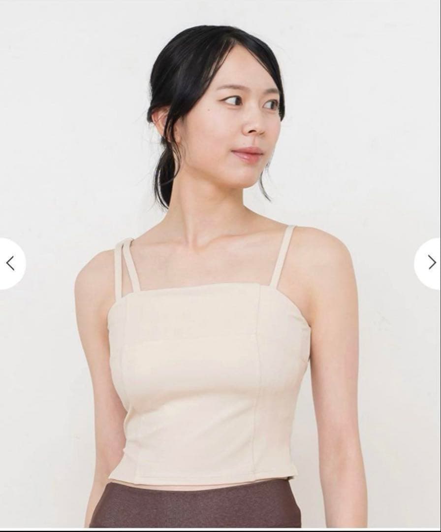 LAVA SUKALA リブデニムショートキャミソール　S