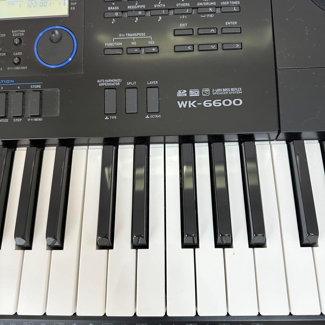 CASIO カシオ 76鍵盤 電子キーボード WK-6600