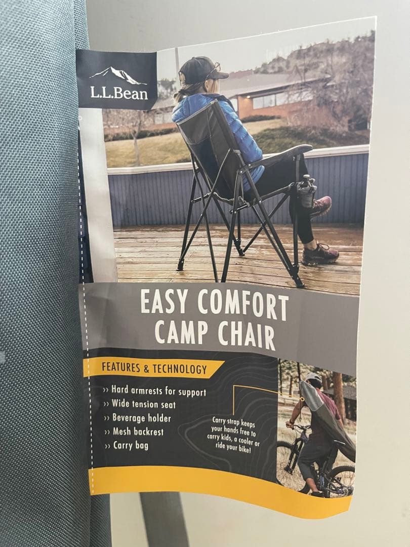 LL Bean Easy Comfort Camp Chair ②グレー送料込み