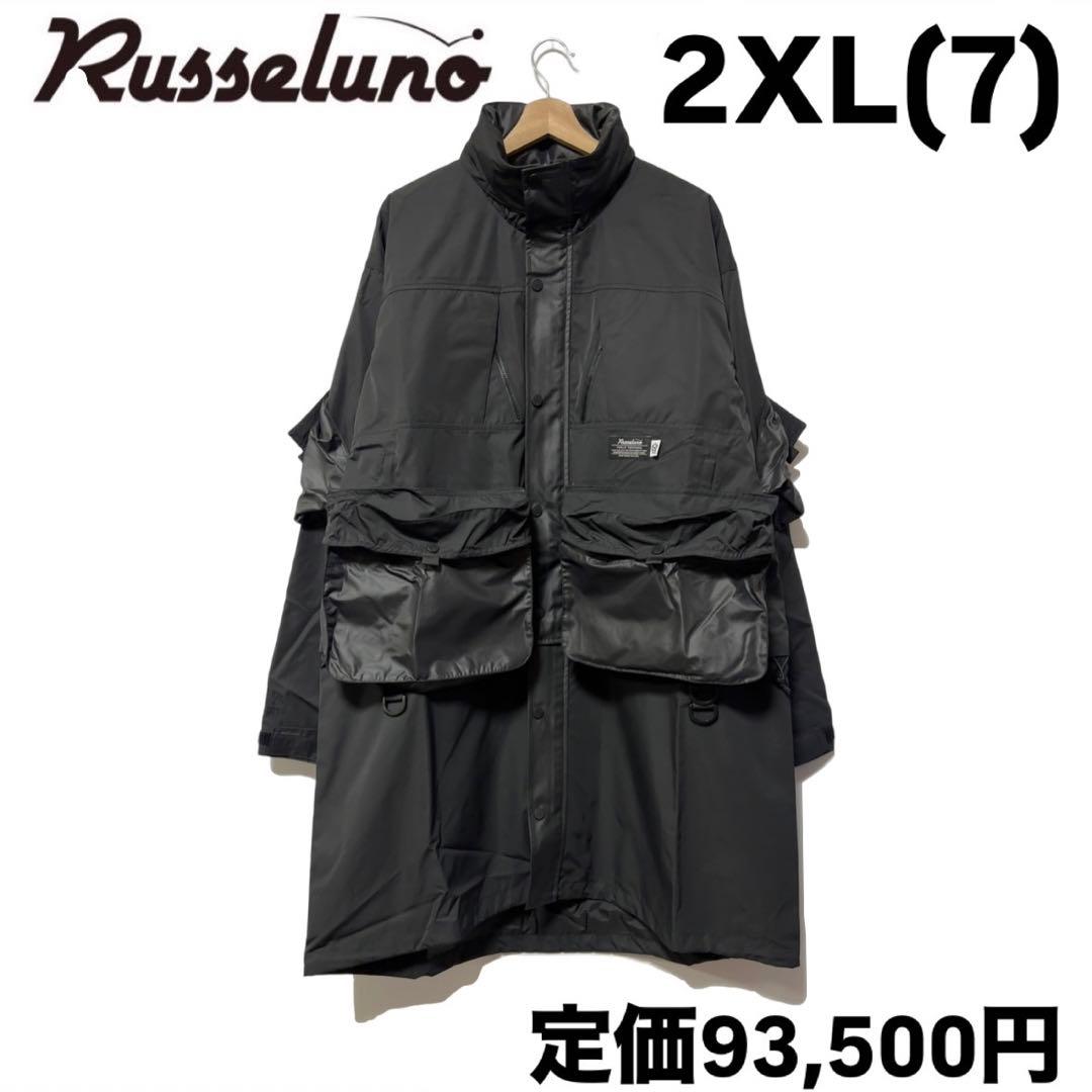 ラッセルノ ゴルフ 2Way カスタム ロング ジャケット ブラック 2XL 7