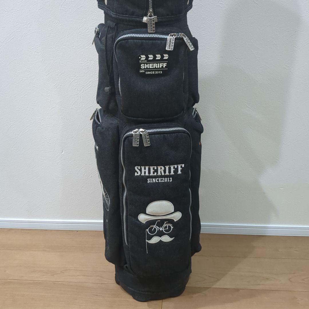 マッキーSheriff　デニムキャディバッグ、メンズ、レディース兼用、美品